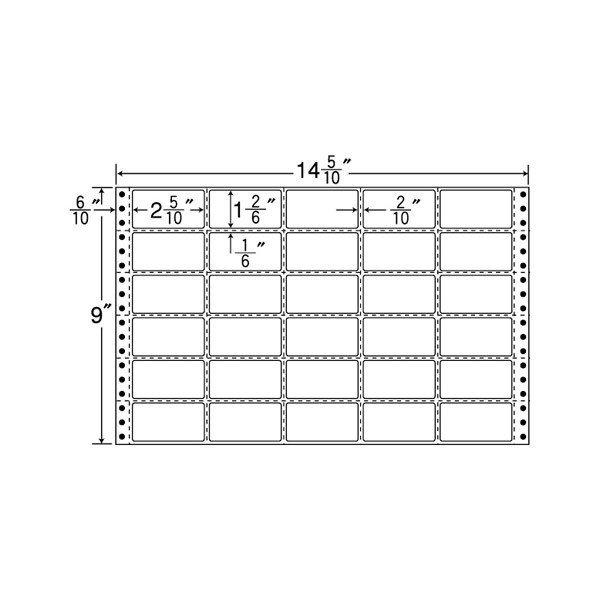 品番: M14J入数: 10ケースセット 5000折 （1ケース 500折×10）シートサイズ: 14 5/10" ×9" (368mm×229mm)ラベルサイズ: 2 5/10" ×1 2/6" (64mm×34mm)面付: タテ　6面ヨ...