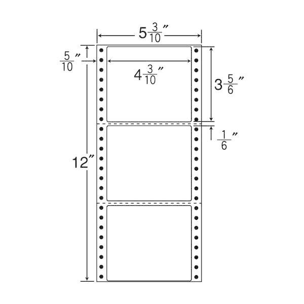 品番: MT5D入数: 10ケースセット 10000折 （1ケース 1000折×10）シートサイズ: 5 3/10" ×12" (135mm×305mm)ラベルサイズ: 4 3/10" ×3 5/6" (109mm×97mm)面付: タテ　...
