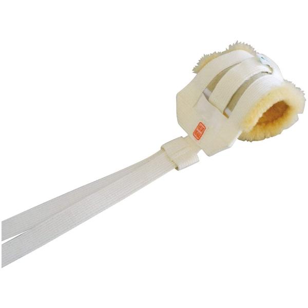 ・自らの身体を守るためのベルト。ムレにくいムートン素材を使用。・内側にムートンを使用しているので、手首をやさしく守ります。【商品仕様】●サイズ／ひも全長：2.5m、ベルト部：幅4〜11×長さ22cm●重さ／約90g●材質／ベルト：ムートン、...