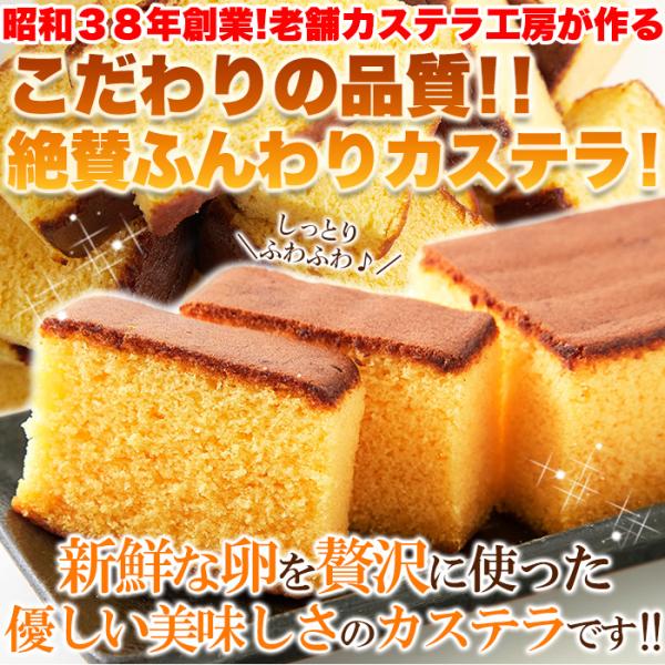 老舗カステラ工房が作る超人気絶品カステラプレーン味!!<br>■品名：長崎産　プレーンカステラ<br>■名称：カステラ<br>■原材料名：鶏卵、砂糖、小麦粉、水飴、蜂蜜、米飴<br>■内容量：...