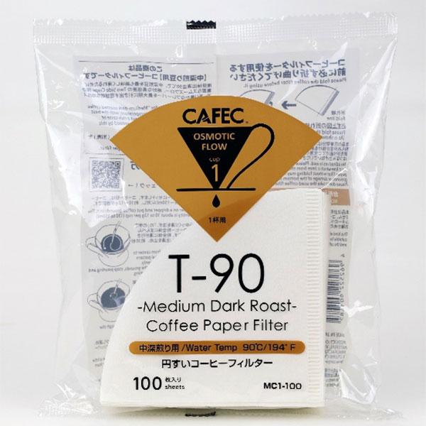 コーヒー器具専門のパイオニアメーカー三洋産業・CAFEC（カフェック）がコーヒータイムを楽しむすべての人々へ贈る、焙煎度別に紙質を変更したコーヒーフィルターです。ちょっと高いけど、気になる、こだわりのペーパーフィルターです。・中深煎りコーヒ...