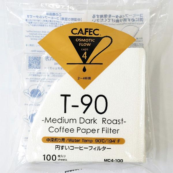 コーヒー器具専門のパイオニアメーカー三洋産業・CAFEC（カフェック）がコーヒータイムを楽しむすべての人々へ贈る、焙煎度別に紙質を変更したコーヒーフィルターです。ちょっと高いけど、気になる、こだわりのペーパーフィルターです。・中深煎りコーヒ...