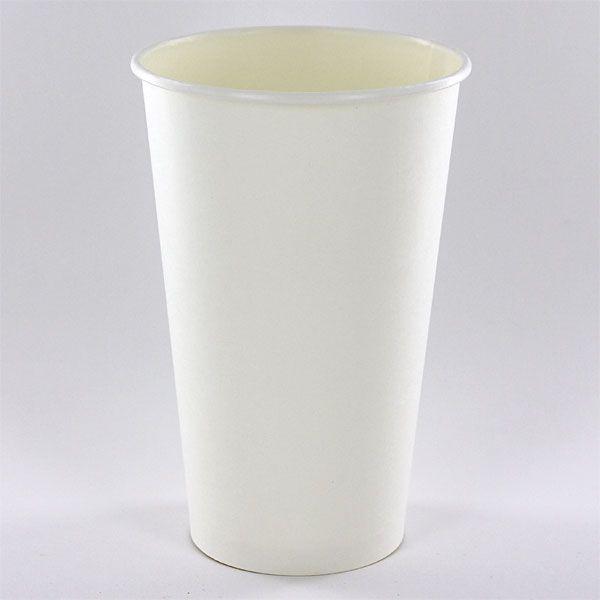 無地ホワイト厚紙コップ(50個入り)サイズ：上面89×底面59×高さ136(mm)満水時容量：519ml※業務用にはご利用いただけません。