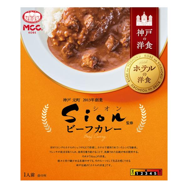 旧オリエンタルホテルの森 光明シェフに師事し、ホテルのレシピを基にフレンチの技法を取り入れた独自のルーを使用。ソテーオニオン、チャツネ、りんご等で甘みを出した欧風タイプで、程よい辛味のビーフカレーです。内容量：１８０g名称：カレー