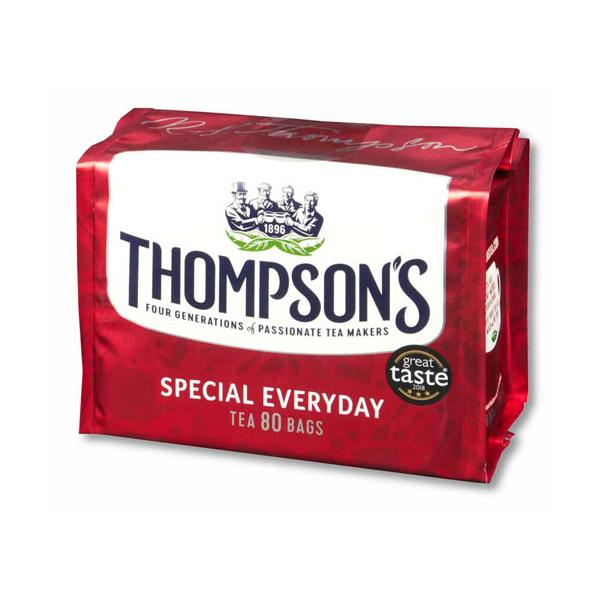 北アイルランドではパンジャナの名称で親しまれているトンプソンズを代表する三ツ星ブレンドです。※本品は紐無しのポット用ティーバッグになります。容量：250g（80包）原産国：インド、ケニアブランド：トンプソンズ（英国）