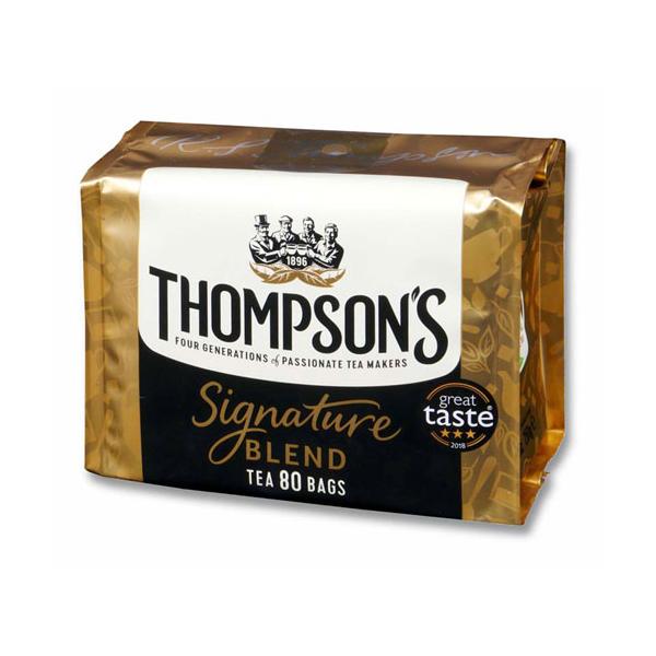 選び抜いたインドとアフリカの高級茶葉を使用し、創業者のオリジナルブレンドを再現した三ツ星紅茶です。※本品は紐無しのポット用ティーバッグになります。容量：250g（80包）原産国：インド、ケニア、ルワンダブランド：トンプソンズ（英国）