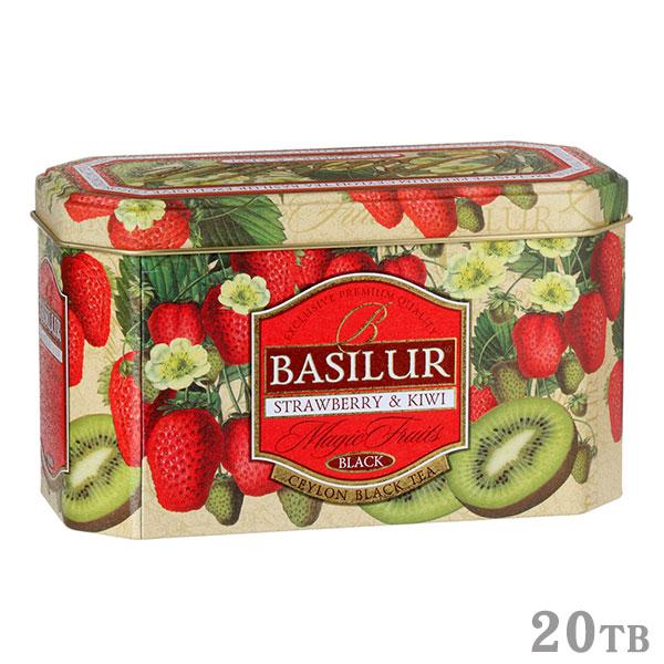 大人気のストロベリー＆キウイフレーバーの缶タイプです。甘さと酸っぱさの絶妙なコンビネーションとアロマのようなフレ―バーが癒しの時間です。ティーバッグ20袋が入っていてたっぷりお楽しみいただけます。名称：紅茶原材料名：紅茶、リンゴ／香料内容量...