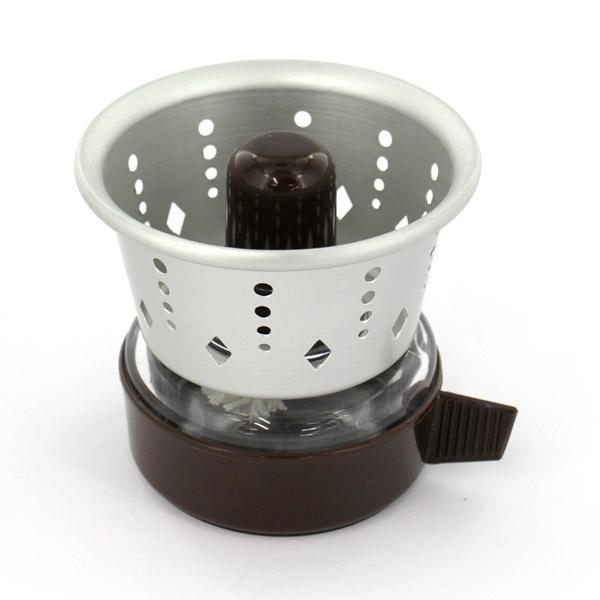 コーノサイフォン用のアルコールランプです。風防とガラスカバー（持ち手つき）が付いています。2024年より全てのサイフォンセットのアルコールランプもこちらの仕様になっております。色：茶※アルコールは別途ご用意ください。（航空便不可・離島不可）...