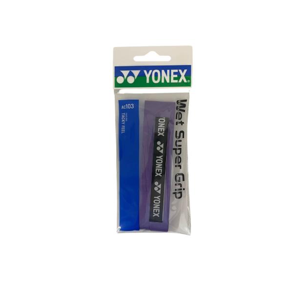 YONEX ヨネックス グリップテープ ウェットスーパーグリップ AC103  ダークパープルウェット感に優れるロングセラーモデルです※画像上の色と実際の色とは異なる場合がございます製品素材：ポリウレタンサイズ：25×1200ｍｍ厚み：0....