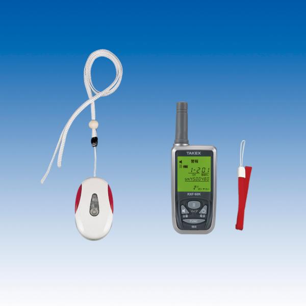 ◎ECS-1P(KE)◎もしもの時に送信機を押すだけでスタッフを呼出します。　卓上型受信機ではフラッシュとメロディーでお知らせ。報知時間の調整可能です。　持ち運び可能な携帯型受信機セットもございます。