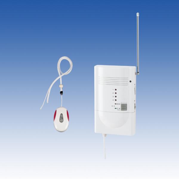 ◎ECS-1P◎もしもの時に送信機を押すだけでスタッフを呼出します。　卓上型受信機ではフラッシュとメロディーでお知らせ。報知時間の調整可能です。　持ち運び可能な携帯型受信機セットもございます。