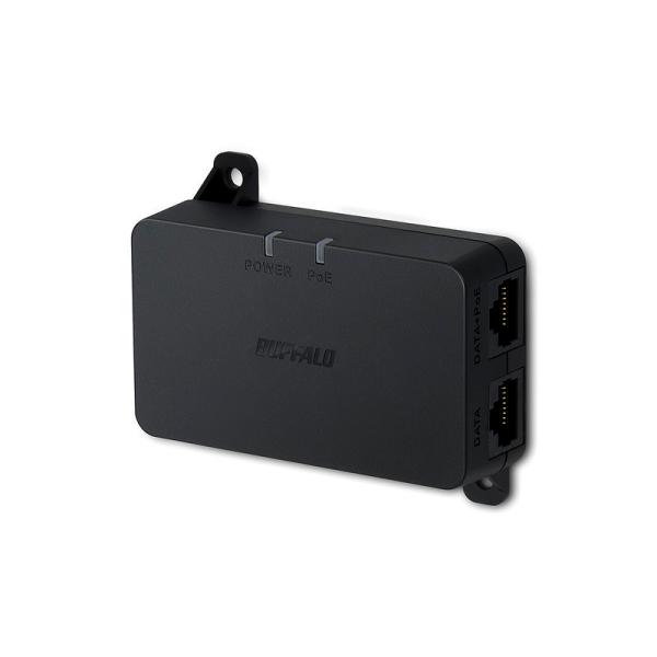 ☆Buffalo バッファロー POE給電HUB　インジェクター・IEEE802.3afに対応した給電装置※PoE、給電、有線LAN、バブ、HUB、ギガハブ、Gigaハブ、10BASE、100BASE、1000BASE