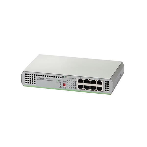 ☆AT-GS910/8 レイヤー2スイッチ・ループガード　接続ミスなどで発生するネットワークのループを検出し、該当ポートの通信を遮断するループガード（LDF検出）に対応しています。　ループ収束後は自動的に通信を復旧させます。・EAP/BPD...