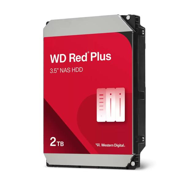 ☆Western Digitalブランド WD Red Plus Internal NAS HDD 3.5" - 2 TB・WD Red Plusドライブはパワーユーザーや中規模ビジネスのNAS環境のワークロードに対応するように作られていま...