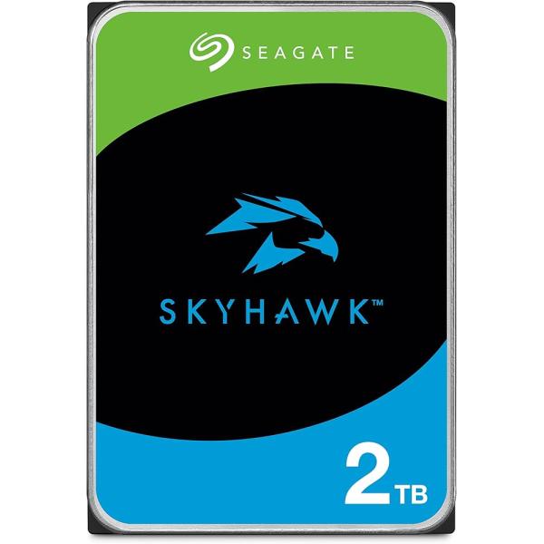 ☆ST2000VX008　Seagate Skyhawk セキュリティシステム向け SATA3 6Gbps(SATA6G) ハードディスク 2TB※サーバー、NAS、２TB、SATA、HDD