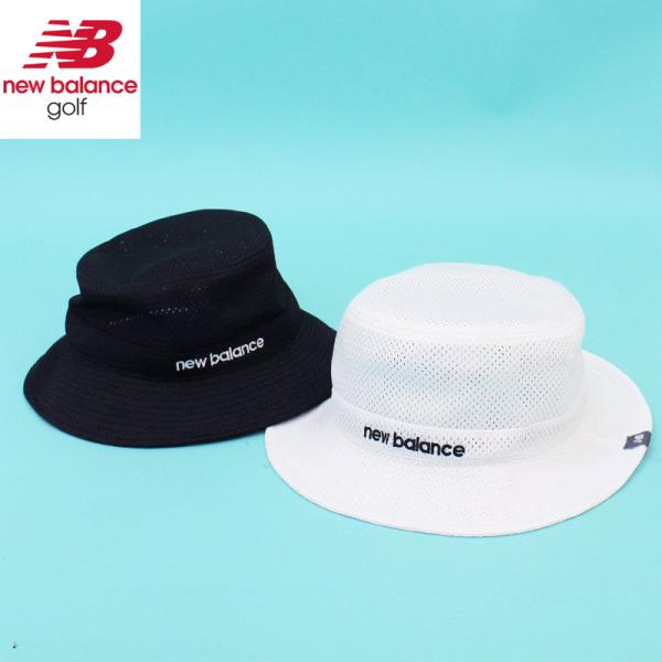 ゴルフウェアブランドNew Balance GOLF（ニューバランスゴルフ）グローバル・アスレチックブランドの優位性を活かした機能性と着心地に優れたゴルフウェアを展開。全体に小さな穴があいたメッシュ素材のバケットハット。スピンドルアジャスタ...