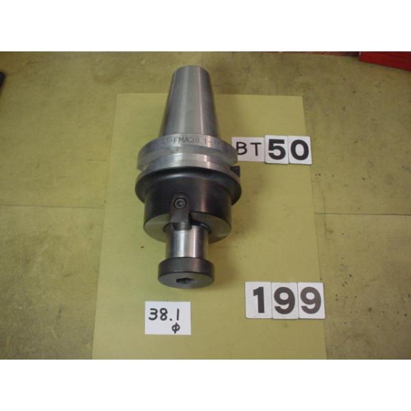 BT50番の　BIG製のフルバックアーバーの 中古品です。型式は　BT50-FMA38.1-75です。フルバックの取り付け穴が38.1Φのものに使用できます。写真現状有姿渡しでご入札ください。 BT50-199