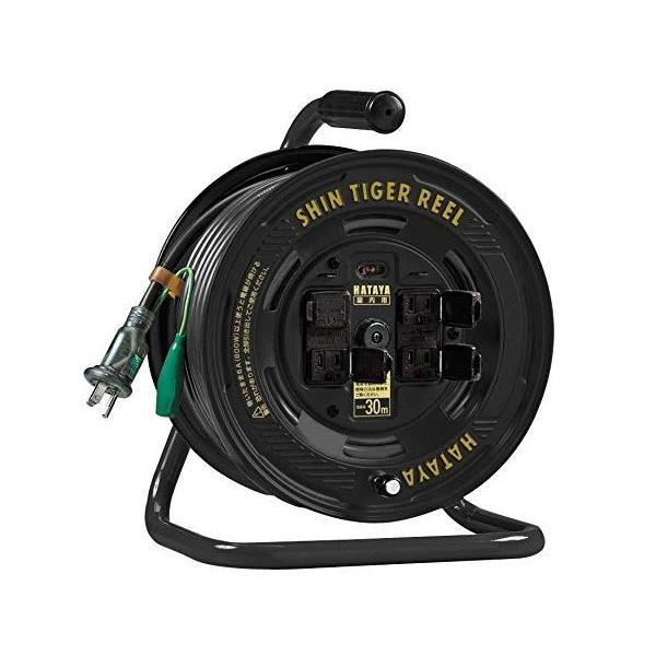 温度センサー付・アース付仕様・電線仕様:VCT2.0mm2・30m(有効長29m)・心数:3C・コンセント仕様:定格2P・15A・125V 接地付 4個 (防塵扉付)・製品定格:125V・6A ・重量:7.1kg・サイズ:高さ340mmx幅...