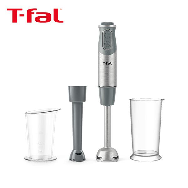 T-FAL ティファール ハンドブレンダー ベビー ライトグレー HB65GDJP 離乳食ブレンダー クッキングカップ付 離乳食用カップ付 アタッチメント付