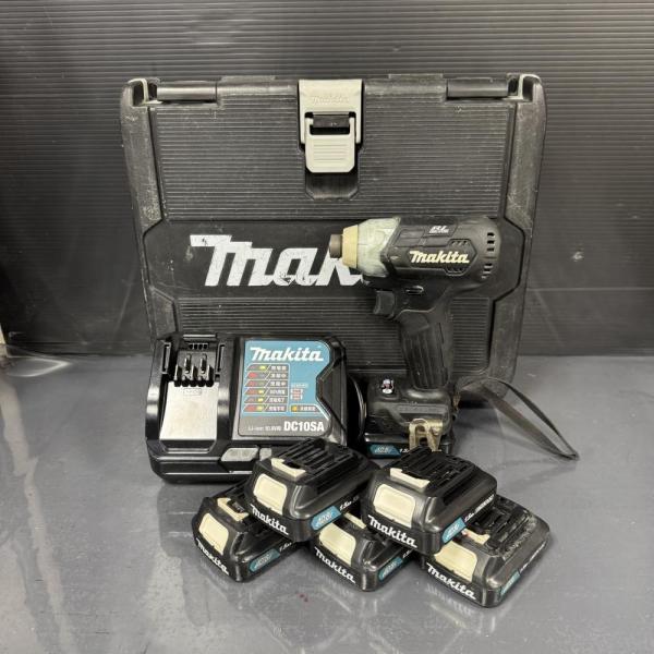 ご覧いただきありがとうございます。【中古】makita TD111D 10.8V充電式インパクト＆バッテリ6点、充電器セット ※商品説明欄必読※です。状態：中古 動作確認済。回転、打撃、正逆、ライト、コントロールパネル操作問題ございません。...