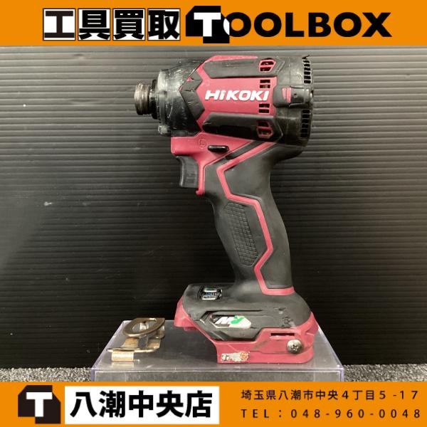 ご覧いただきありがとうございますHiKOKI WH36DC(NNR) 36V コードレスインパクトドライバ です状態：中古品動作確認済です回転動作、正逆転、打撃、スイッチパネル操作、ライト点灯確認済です※その他点検不足な所もある可能性がござ...