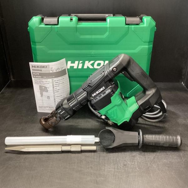 ご覧いただきありがとうございますHiKOKI ハイコーキ H41SA4 ハンマです状態：未使用・六角シャンク・打撃エネルギー:10J・単相100V・全負荷打撃数:3,000min-1(回/分)・本体+サイドハンドル+ブルポイント+説明書+ケ...