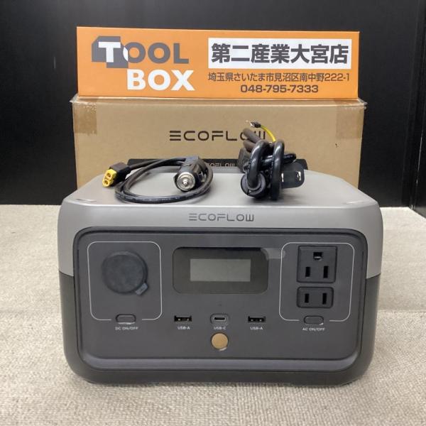 ご覧いただきありがとうございますEcoFlow ZMR600-JP ポータブル電源RIVER2です※展示品の為、本体にキズや汚れがあります※説明書なし状態：未使用・展示品・商品の検品、写真撮影の為開封しています・本体+AC電源ケーブル＋シガ...