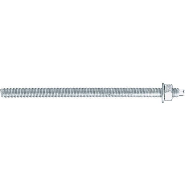 注入式アンカーおよび接着系カプセル方式アンカー用アンカーロッド（5.8 CS HDG）    穿孔径: 22 mm    アンカー全長: 180 mm    使用可能なネジ長さ: 145 mm    PROFISソフトウェア: Yes   ...