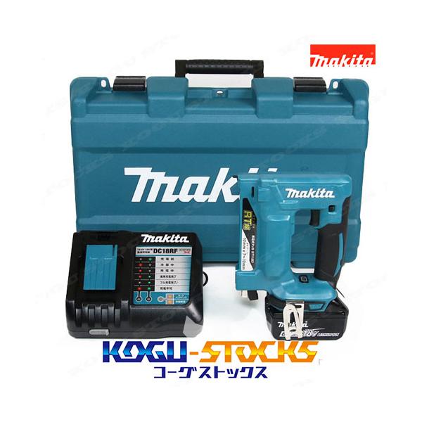 マキタ ST112D は、18 V対応の充電式タッカで、RT線ステープル幅10 mm／長さ7?10 mm に対応。マガジン150本装填で連発／単発切替可能、コードレス仕様で屋内外を問わず使える便利な一本です。軽量・コンパクトで取り回しやすく...