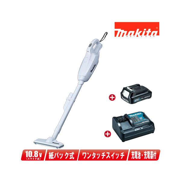 マキタ 10.8V コードレスクリーナ(紙パック式) CL107FDSHW 1.5Ah充電池(BL1015)1個 充電器(DC10SA) :02-1-01131-019:ツールショップ ...
