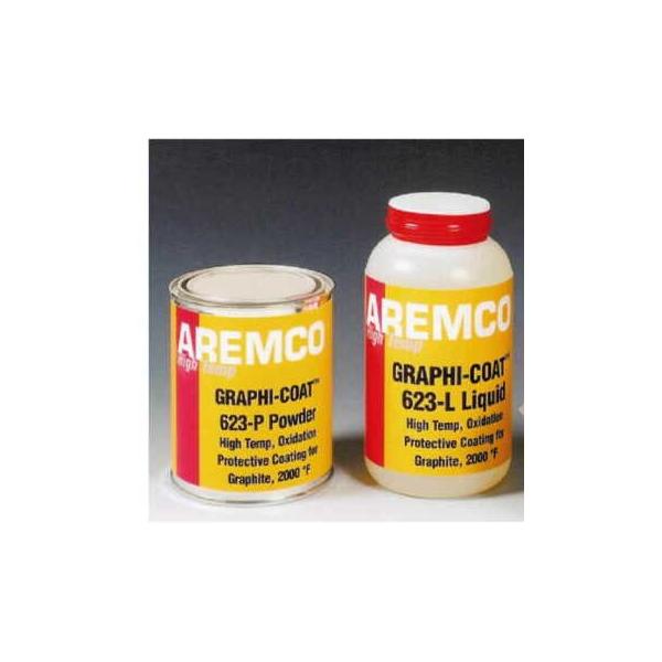 アレムコ社のグラフィコート623は新タイプのグラファイト用耐熱コーティング剤で、高温下での冶金、鋳造作業現場、又は宝飾製品工場、で使用する黒鉛るつぼや治具類の酸化防止に用いられています。耐熱上限は1,093°Cです。