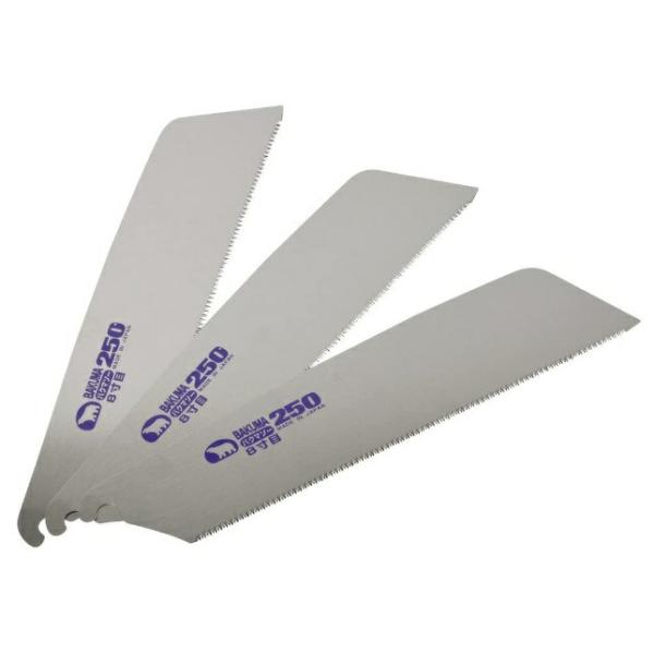 バクマ工業バクマソー 片刃 替刃250替刃 3枚入ベストセラー、バクマソーの替刃。■用途・精密横挽き(250)