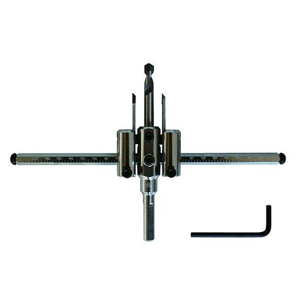 スターエム STRA-M品番 36TL超硬自在錐 ロングバー付セット●特長・一台で径30〜120mmまでの穴あけが可能です・ロングバー付またはロングバー200mm、300mm（別売）を使用すると、穴径200m、300mmまでの穴あけが可能で...