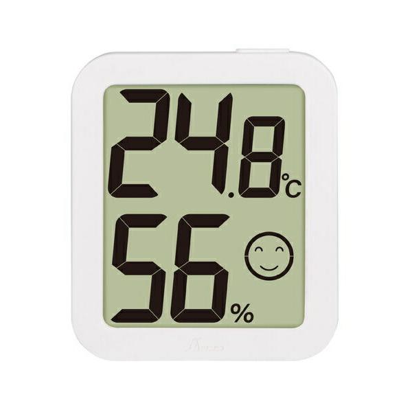 シンワ測定株式会社デジタル温湿度計 環境チェッカー ホワイト73247■特長・熱中症、インフルエンザの注意レベルをアイコンと文字でお知らせします。・最高温度・湿度、最低温度・湿度の表示切替ができます。・スタンドで置型、フック穴で壁掛け、マグ...