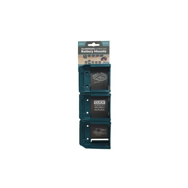 ステルスマウント StealthMountsバッテリーマウント ブルーBM-MK40-BLU-6■特長・本商品は、マキタ（Makita）の40Vmax用のバッテリーマウント（ホルダー）です。・マウントに取り付ける時は” カチっ ”とロックが...