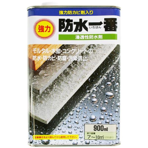 日本特殊塗料強力防水一番 3kg ■浸透性防水材■特長○さっと塗るだけで、素材内部に浸透。長期間の防水・防かびに威力を発揮します。○外壁のヒビ割れからくる水のしみ込み、雨漏りにも効果的。より大きなヒビ割れには水止め一番とセットでお使いくださ...