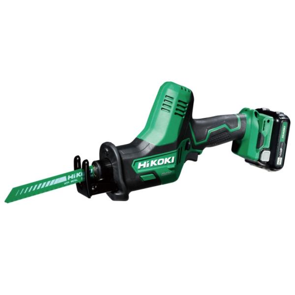 HiKOKI ハイコーキ(旧日立工機)10.8V コードレスセーバソーCR12DA(LS)4.0Ahバッテリ(BSL1240M)・急速充電器(UC12SL)・ケース付手のこ感覚で、ささっと使える■使いやすく、疲れにくいバランス設計■ツールレ...