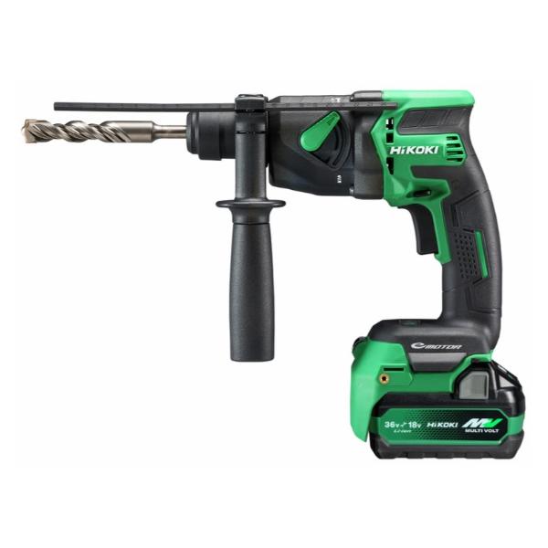 HiKOKI ハイコーキ(旧日立工機)コードレスロータリハンマドリル DH18DPB(2XPZ) バッテリ(BSL36A18X)x2+急速充電器(UC18YDL2)+ケース付■小形・軽量ボディ■トップクラス※1の穴あけスピード※1:2020...