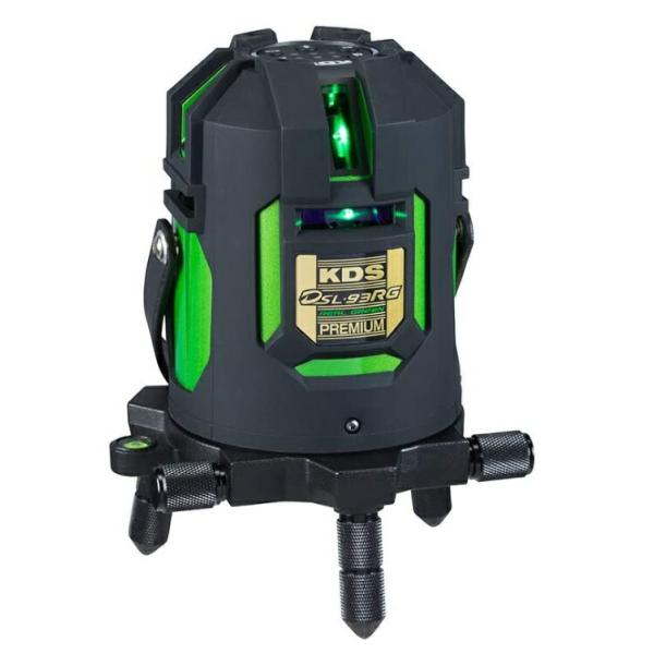 電子整準レーザー墨出し器セット内容　本体のみ DSL-93RGNレーザー光の種類・4方向たち・全方向水平ライン(360°)・地墨点・鉛直標準付属品・防塵防滴収納ケース(CASE-12)・レーザーゴーグル（LG1）・L型ターゲット板2個・リチ...