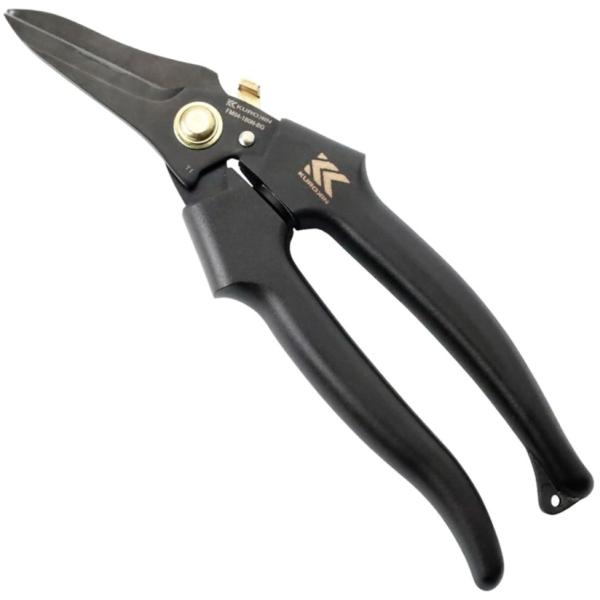 フジ矢 FUJIYA黒金 電工ストレートバサミ ロック付FM04-180NL-BG■用途・内線、外線工事などで使用されるケーブルやモール、紙など幅広い切断作業■特長・開き止めストッパーを従来のチェーン式から片手で操作しやすく改良・親指1本で...