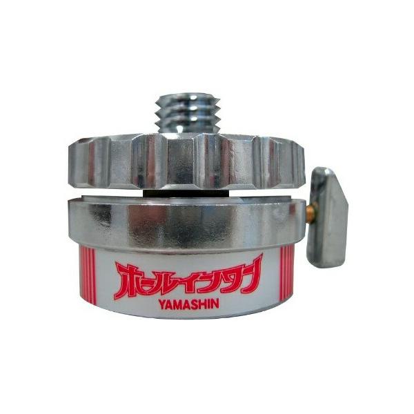 山真製鋸 YAMASHINレーザー墨出し器用 三脚水平接続アダプターホールインワンH-1ホールインワンは、精密な水平合わせを自在に行える三脚接続アダプターです。各メーカーのエレベーター三脚にもご利用可能です。今まで面倒だった三脚固定時の、レ...