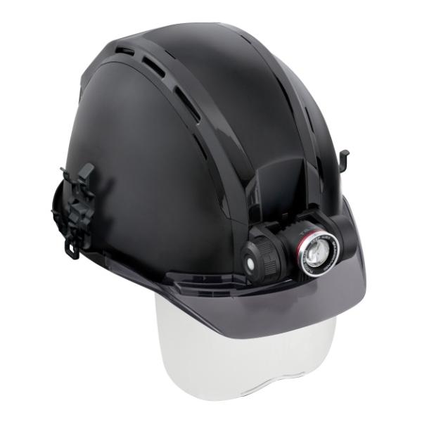 タジマ　TAJIMAセフメット アドバンスセット KJM ファン付 マットブラック シールド付HSMBSA1■特長・電池切れまで同じ明るさ 内蔵充電池ヘッドライトと送風ファン付・ヘルメット本体の材質：ABS・厚生労働省保護帽検定合格品。飛来...