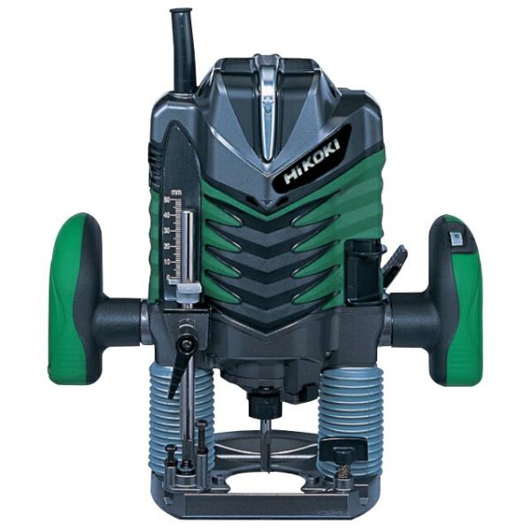 HiKOKI ハイコーキ(旧日立工機)電子ルータ M12V2■特長・ハンドルを握ったままで回転数が変速可能・切込み深さ微調整機構付・切粉の飛散を軽減するダストガイド付属