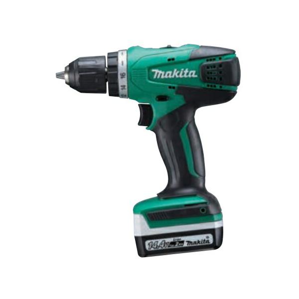 マキタ makita充電式ドライバドリル MDF347DSAバッテリBL1420G+充電器DC18SG+ケース付●プロ機同等の高耐久! Li-ionバッテリ採用のDIYエントリーモデル●1台で、穴あけからネジ締めまで。2モード切換え・16段...