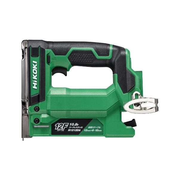 セット品をバラした商品です。付属品などは通常の(本体のみ)商品と同じです。HiKOKI ハイコーキ(旧日立工機)コードレスタッカ(ステープル幅12mm) N1212DA(NN)本体のみです。※バッテリ・充電器・ケースは別販売です。■射出部の...