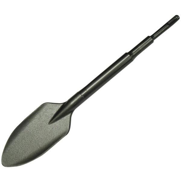 RAKUDA ラクダ電動ハンマー用スコップ SDSプラス軸10φ品番10177■特長ラクダ電動ハンマー用スコップは構造用合金鋼で作られた鍛造品のため、耐久力は抜群です。種々の掘削に強力な威力を発揮いたします。■用途・樹木の掘り起こし、穴掘り...