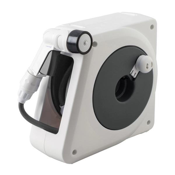 タカギ TAKAGIオーロラNANO 10m (チャコールグレー) RM110CG■商品説明・すっきり収納できる、軽量コンパクトタイプの散水ホースリールです。・ホースをすべて収納できるので、日差しによるホースの劣化を防ぎます。・散水ノズルは...