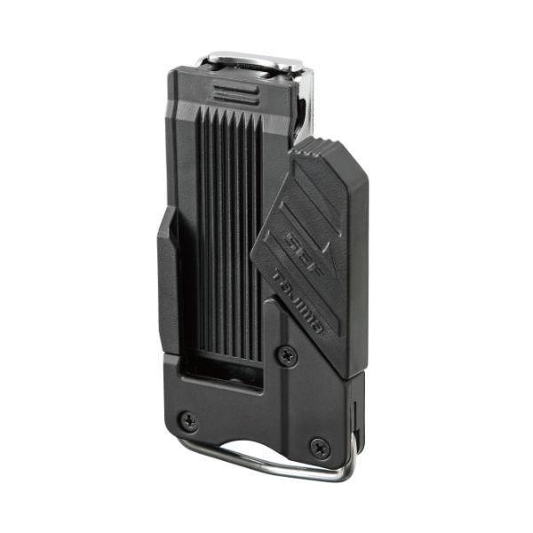 タジマ TAJIMAセフホルダー胴ベルト用 クリップ式 樹脂 右用品番流通コードSFC-CHLD■特長・作業着のポケットや腰袋のフチにも取付可能なクリップ式・セフホルダーが不意に外れにくいロック機構付・軽さ重視の樹脂タイプ・安全ロープ取付環...