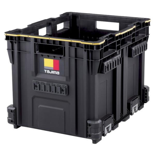 タジマ TAJIMAセフツールバスケット ダブル品番流通コード：TB-TBSKW■特長・従来サイズでは収納できなかった大型電動工具の収納と安全な運搬を目的とした大型のバスケット型ツールボックス・内側・外側にセフホルダー機能（70個）を搭載・...