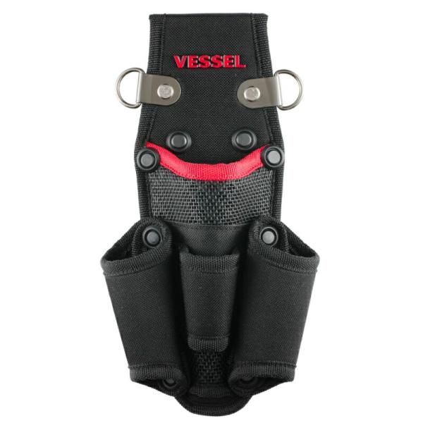 ベッセル(VESSEL)ドライバー・ペンチホルダー(ドライバー2本・ペンチ2本差し)TPH-40電ドラボール(R)がぴったり収納できる最適設計■商品説明・ドライバー2本とペンチ2本を収納。・フックとベルト通しの2WEY装着。・落下防止ワイヤ...